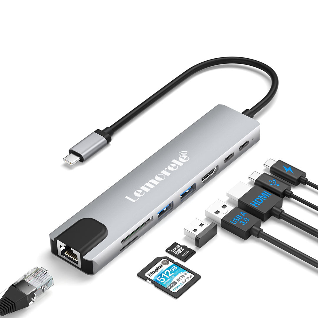 Lemorele 10 In 1 Triple Display Monitors Usb C Docking Station 10 In 1