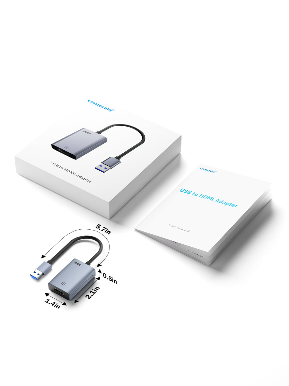 Lemorele USB to HDMI Adapter【LC06 plus】 – Lemorele official