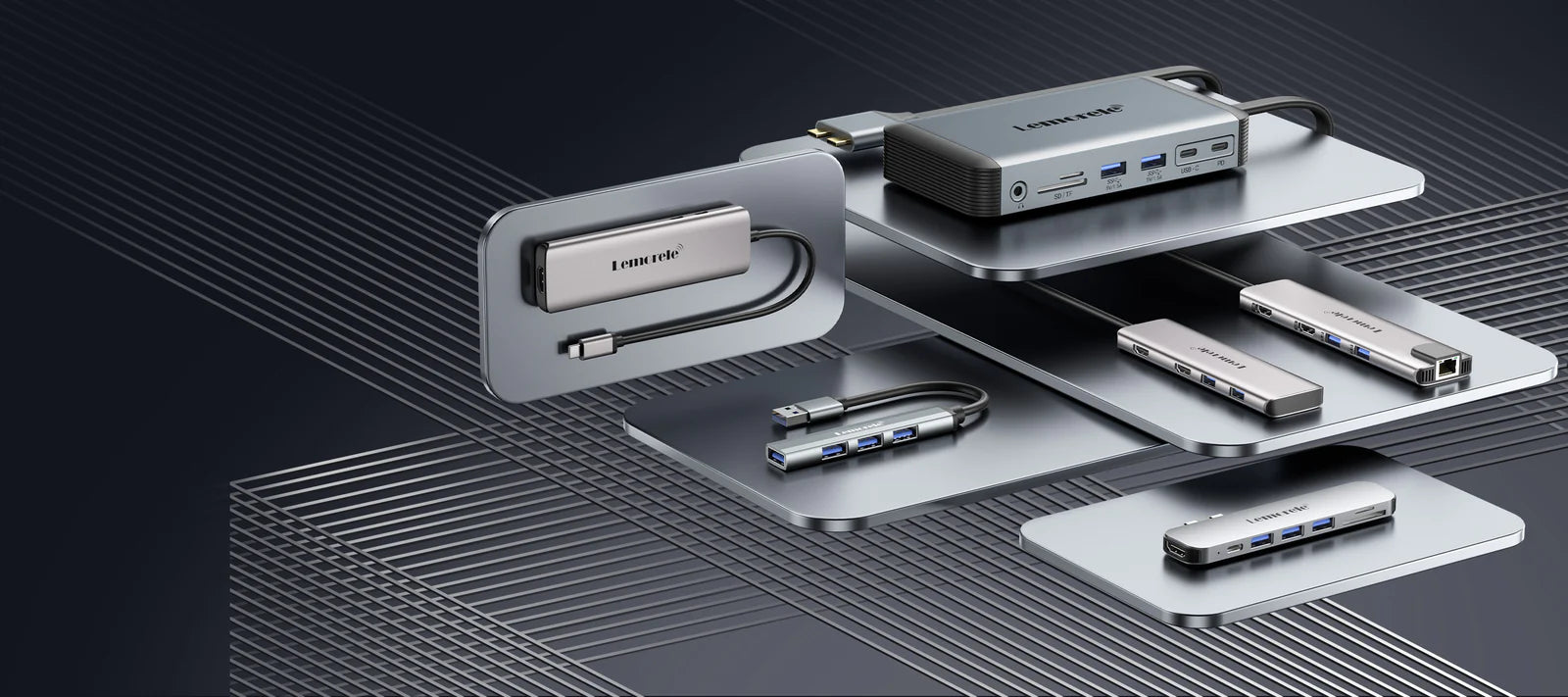 USB Hub, Macbook hub, Adapters, Docking Station, and More! – Lemorele ...