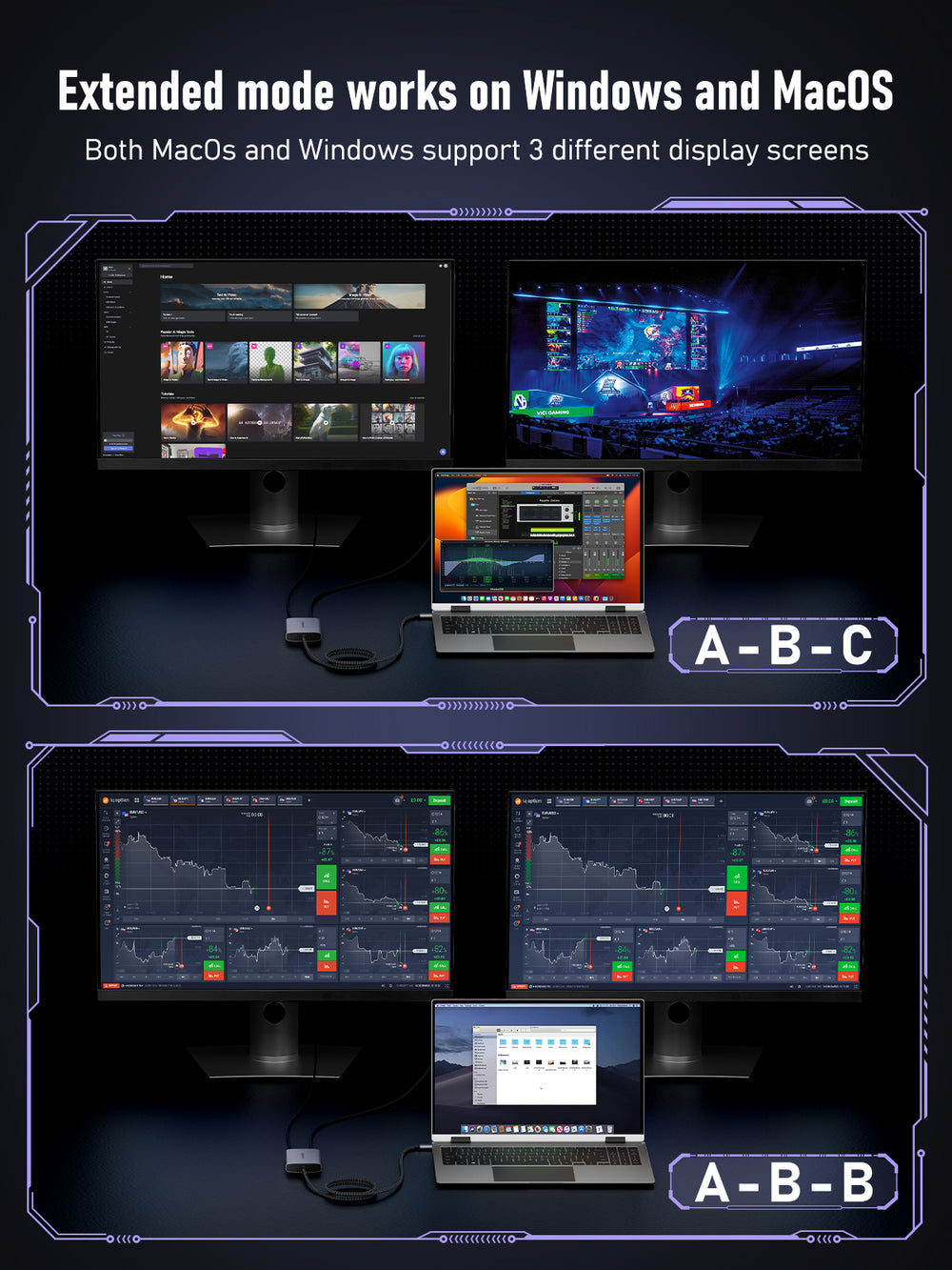 Lemorele Dual HDMI Adapter 【HD20】