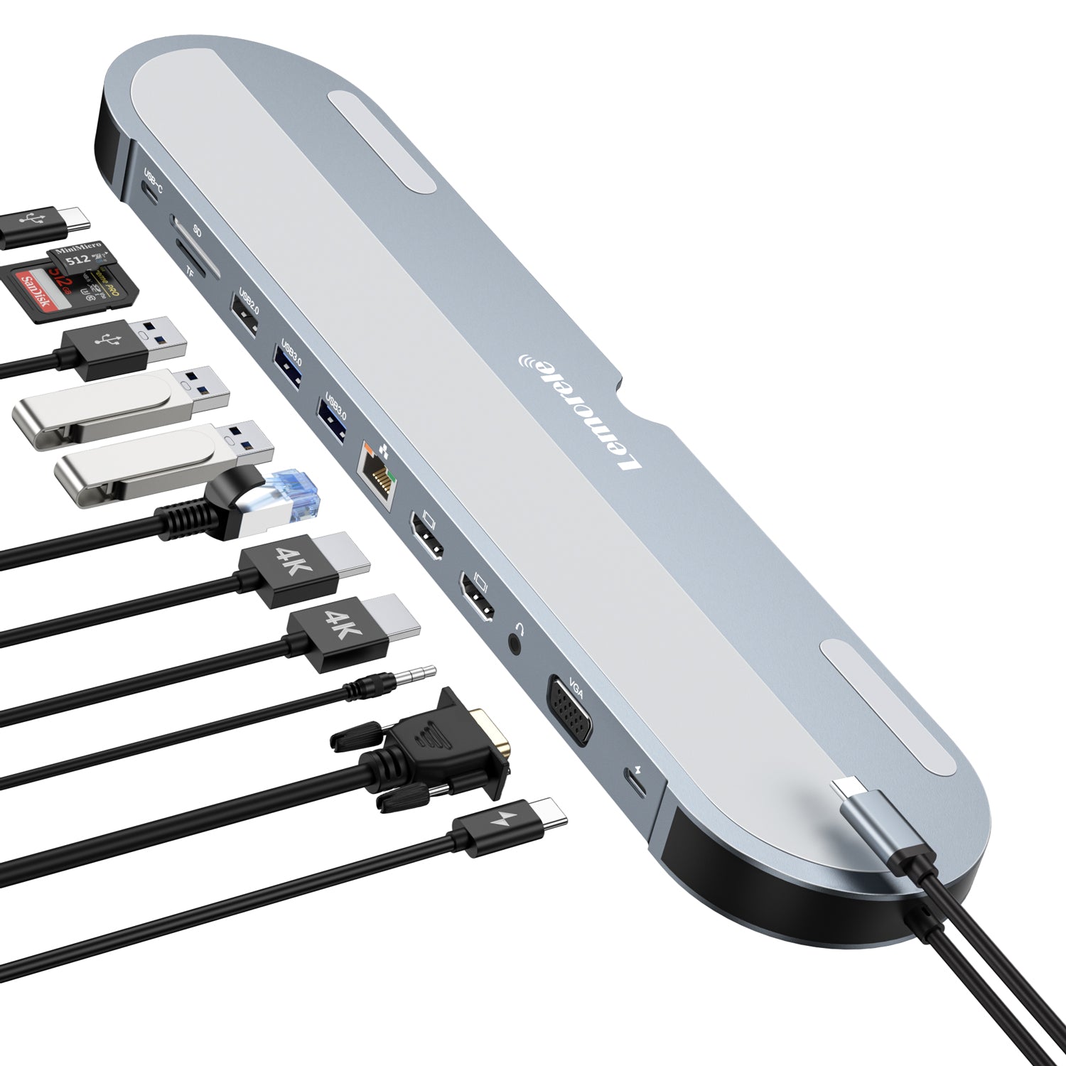 Lemorele USB-C 12-in-1 docking station 【TC28】