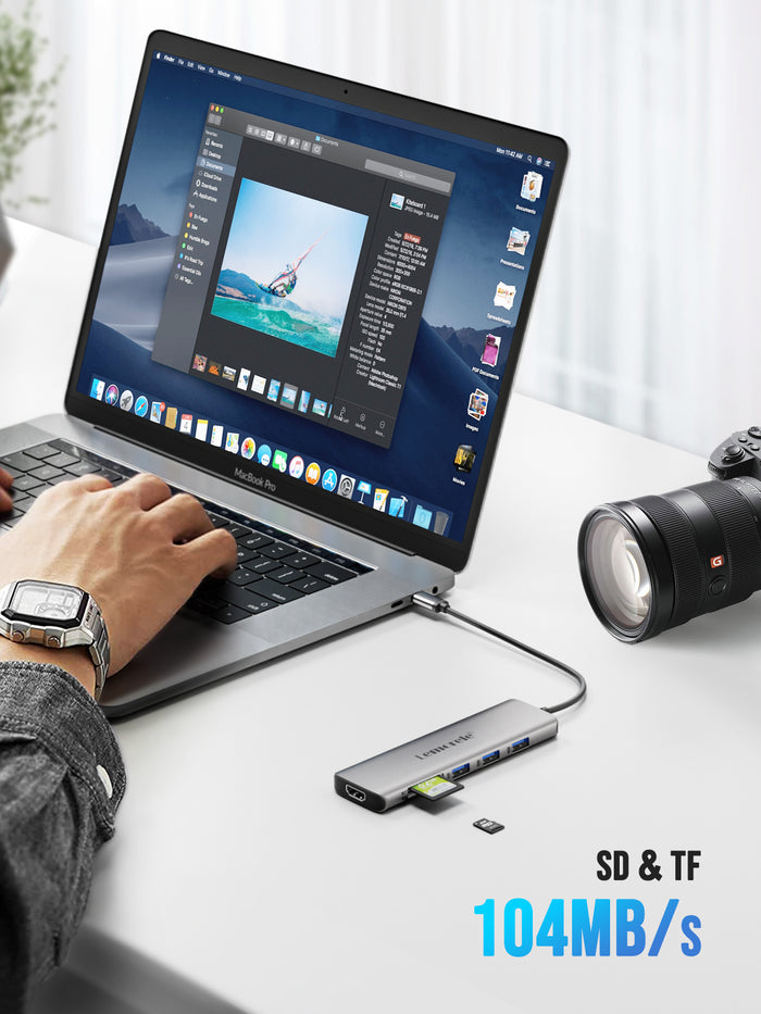 Lemorele USB C Multiport Adapter 8 in 1 【#TC38】